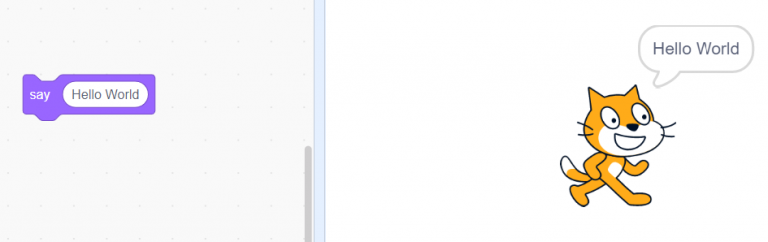 Hello World version 1 - Scratch Thailand