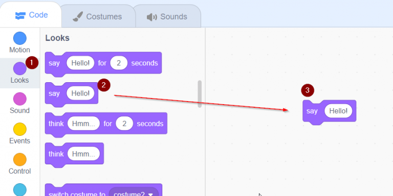 Hello World version 1 - Scratch Thailand