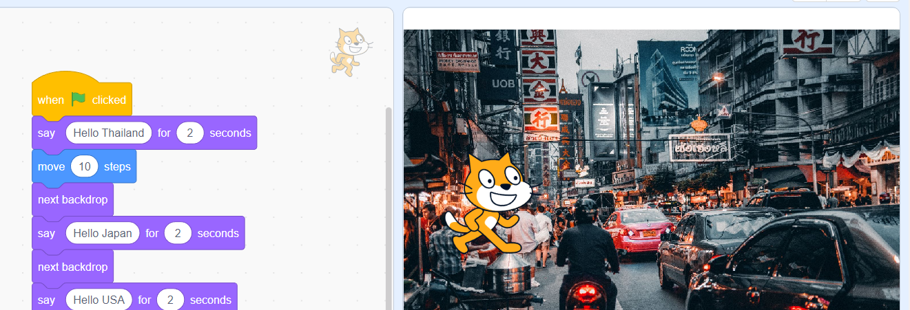 Hello World version 2 ตอนที่ 2 - Scratch Thailand